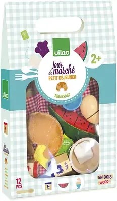 Vilac Dřevěný snídaňový set / od 2 let