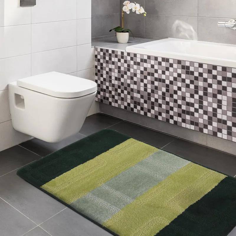 Sada zelených protiskluzových koberečků 50 cm x 80 cm + 40 cm x 50 cm