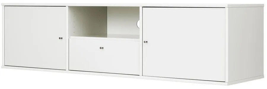 Bílý TV stolek 161x42 cm Mistral – Hammel Furniture