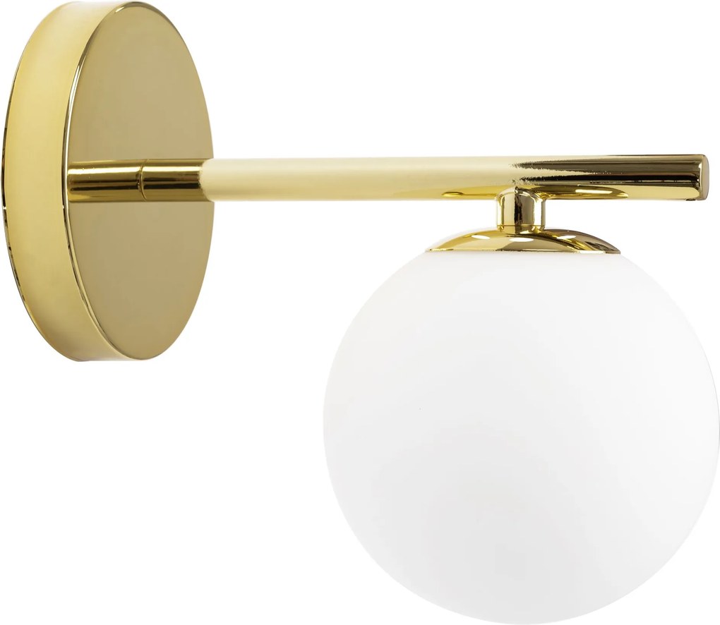 Toolight - nástěnná skleněná svítilna Classic APP684-1W, zlatá, OSW-05639