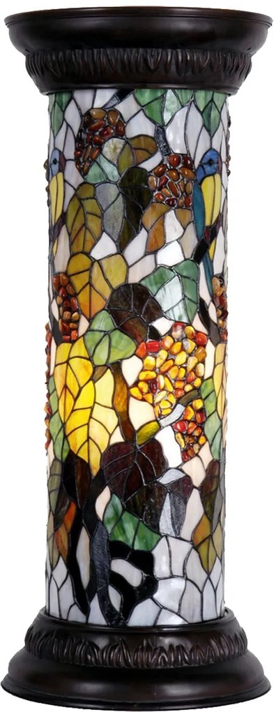 Stojací lampa Tiffany - Ø 31*78 cm 1x E27 / Max 60W Clayre & Eef