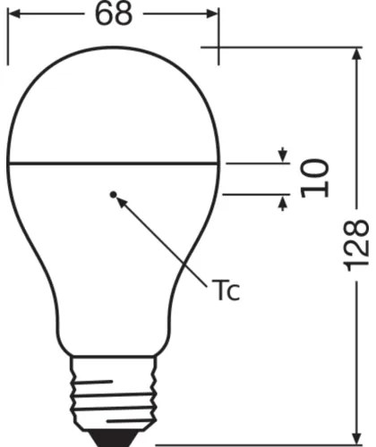 LED žárovka E27 LEDVANCE 19W (150W) studená bílá (6500K)