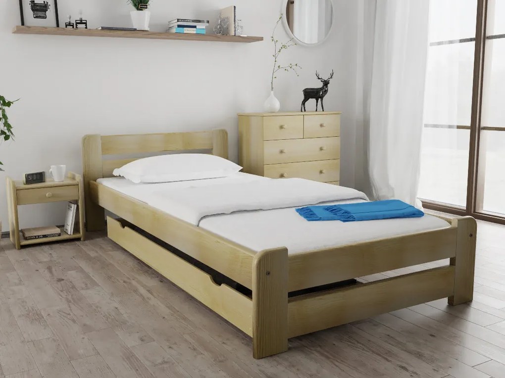 Postel Laura 80 x 200, borovice Matrace: Matrace Coco Maxi 20 cm