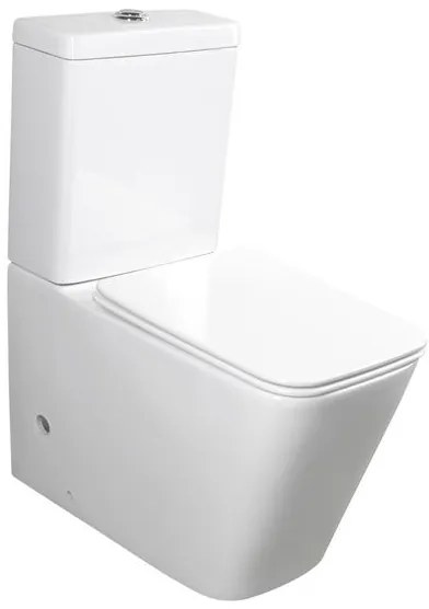 Sapho Porto WC kombi rimless, spodní/zadní odpad, bílá PC102WR