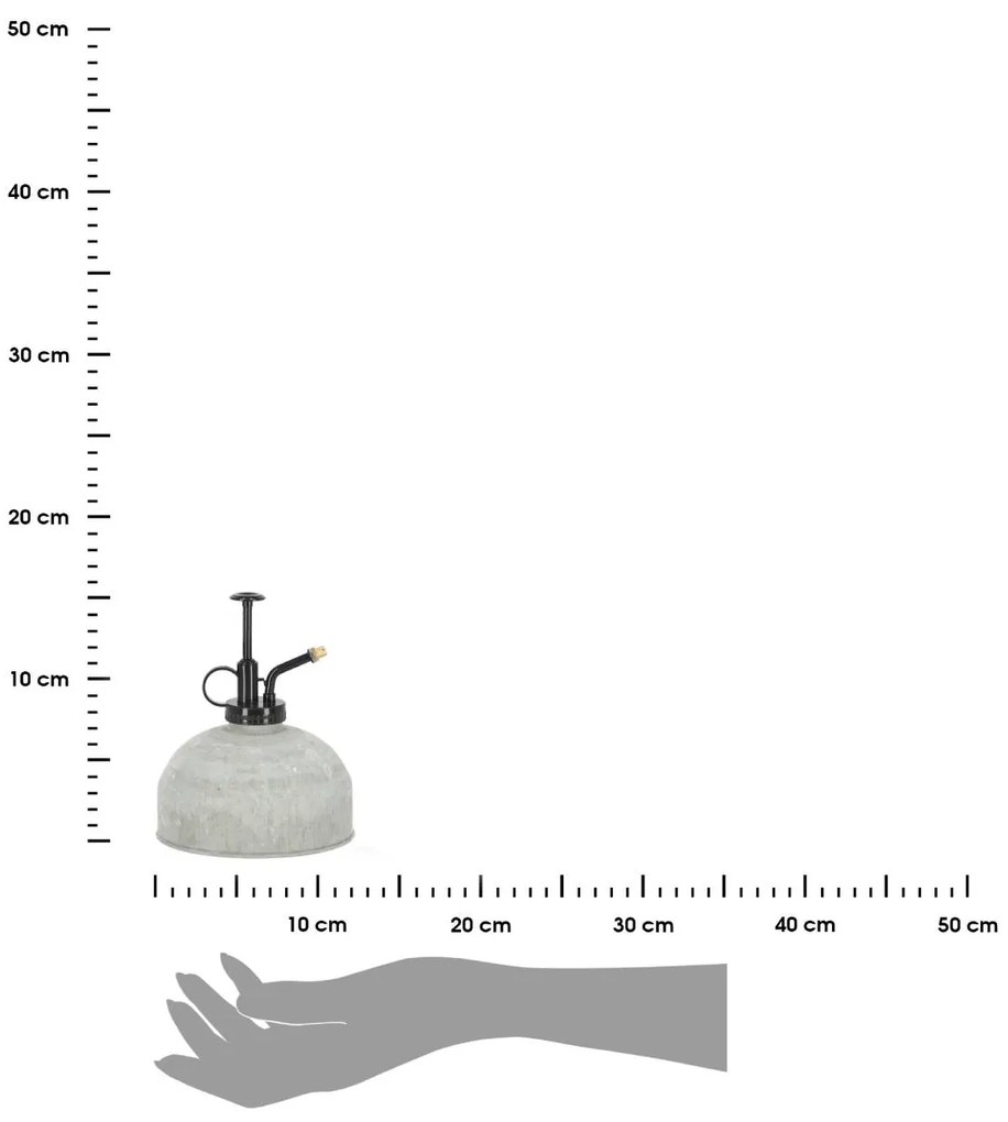 Skleněný rozprašovač Lisa, 15,1x12,4 cm, šedá