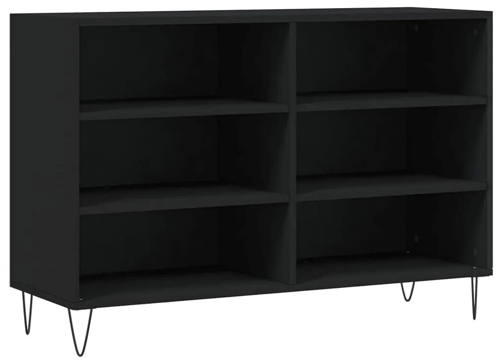 vidaXL Příborník černý 103,5 x 35 x 70 cm kompozitní dřevo
