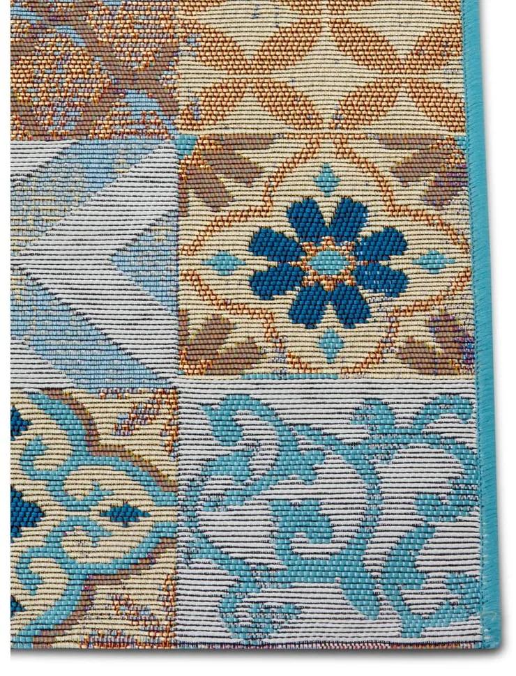 Modrý koberec běhoun 75x150 cm Cappuccino Mosaik – Hanse Home