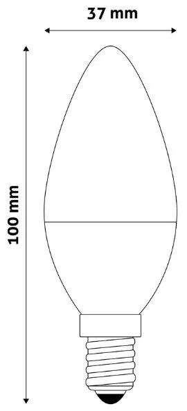 LED žárovka E14 svíčka 6,5W 560lm denní, ekv. 45W