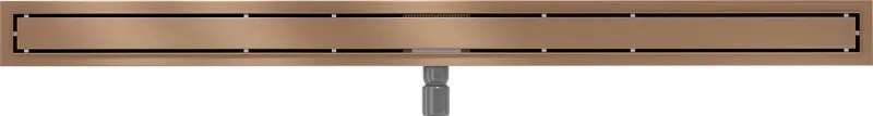 Mexen Flat M13 liniový odtok 2v1 110 cm, kartáčovaná měď - 1C10110
