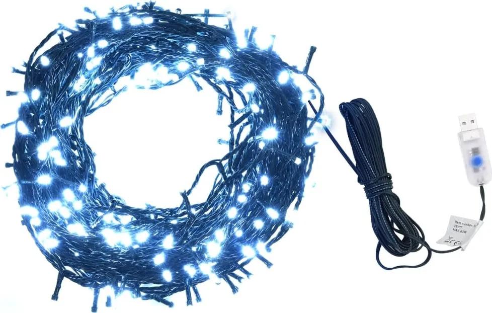 vidaXL Světelný LED řetěz s 400 LED diodami pastelový barevný 40 m PVC [343230] Barva: Modrá a černá