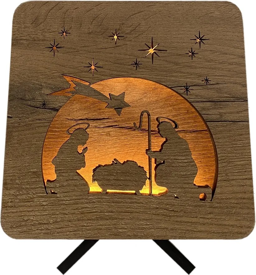 Li-Go "Betlém" lampa 19x19 cm provedení povrchu: dub světlý