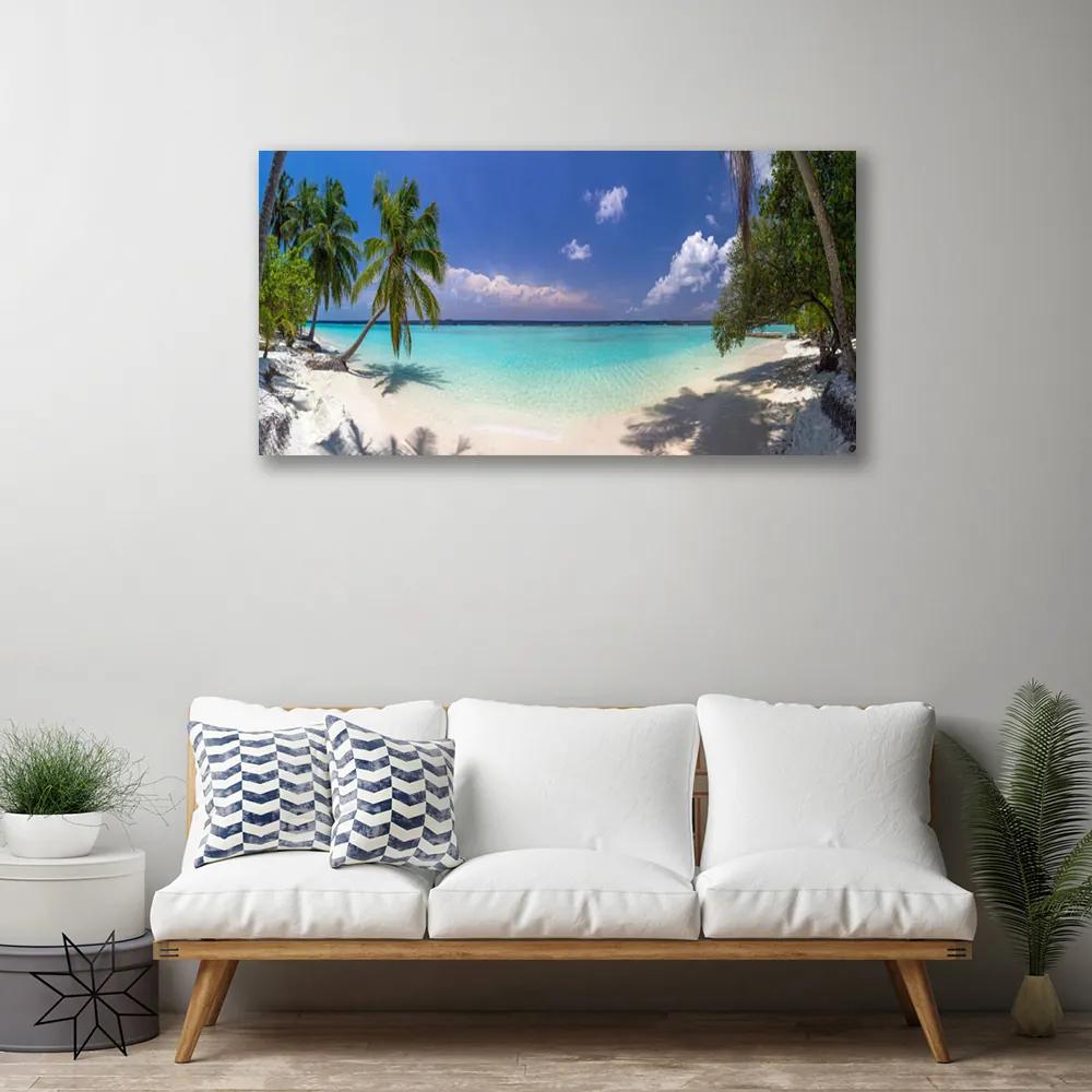 Obraz na plátně Moře Pláž Palma Krajina 100x50 cm