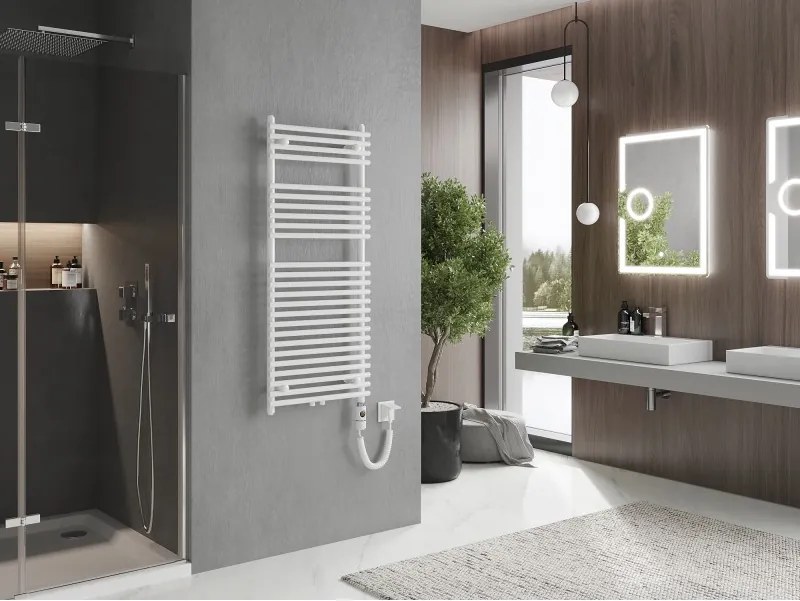 Mexen Sol, elektrické topné těleso 1200x500 mm + topná tyč 600 W, bílá, W125-1200-500-2600-20