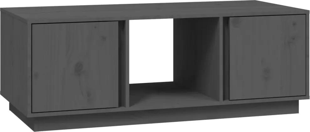 vidaXL Konferenční stolek 110x50x40 cm masivní borové dřevo [814426] Barva: Černá