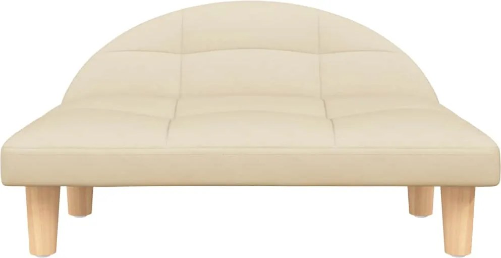Pelíšek pro psy krémový 70 x 52 x 30 cm textil 171932