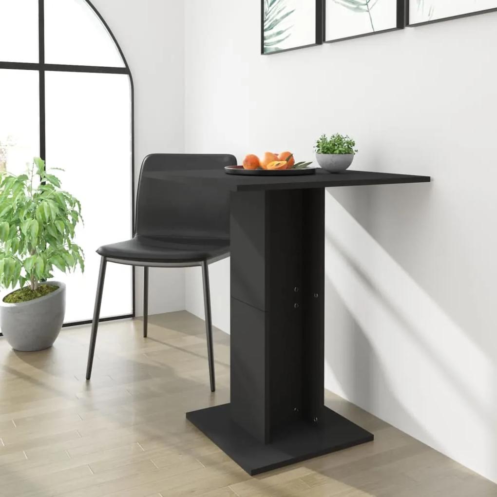 Bistro stolek černý 60 x 60 x 75 cm dřevotříska