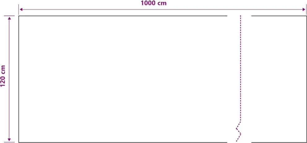 Stínící tkanina černá 1,2 x 10 m HDPE 195 g/m² 149356
