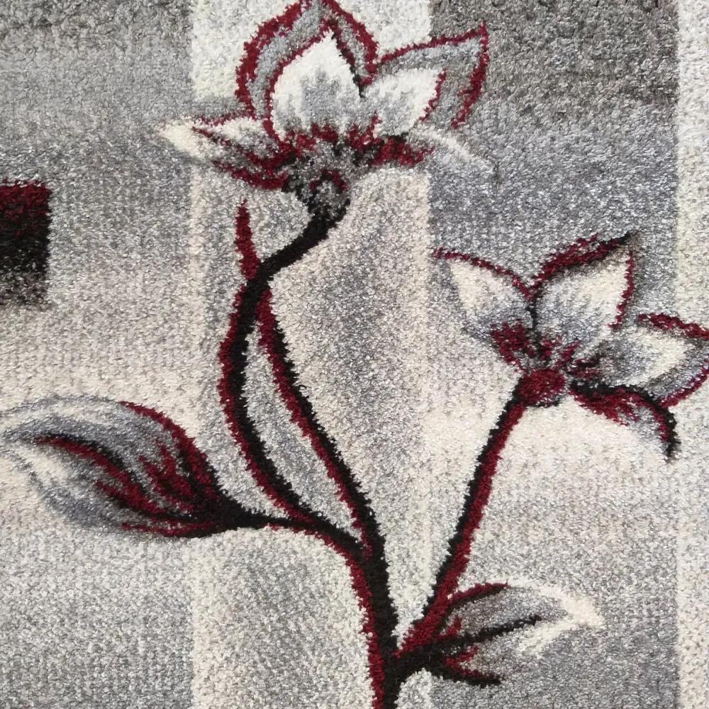 Moderní koberec do obývacího pokoje s motivem květin Šířka: 80 cm | Délka: 150 cm