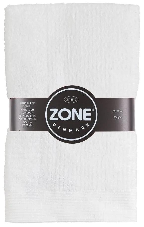 Bílý ručník Zone Classic, 50 x 70 cm