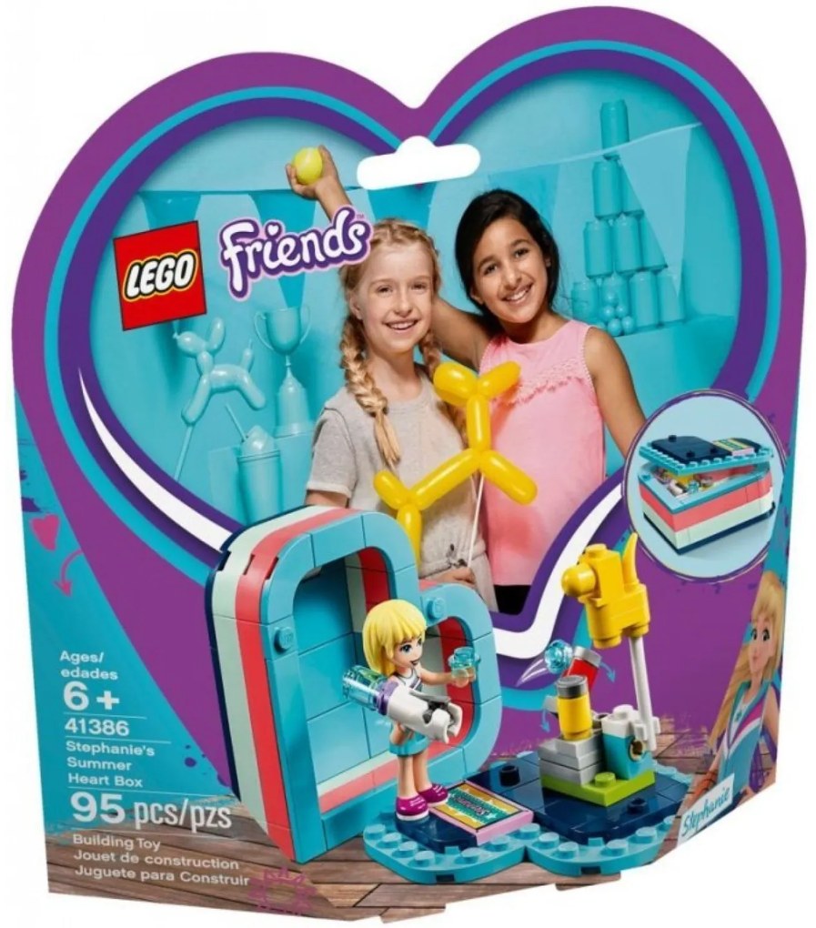 Stavebnice lego friends 41386 stephanie a letní srdcová krabička
