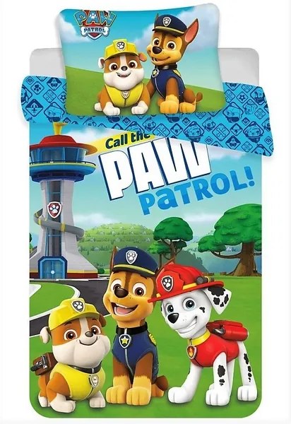 Jerry fabrics Disney povlečení do postýlky Paw Patrol 121 baby 100x135 + 40x60 cm