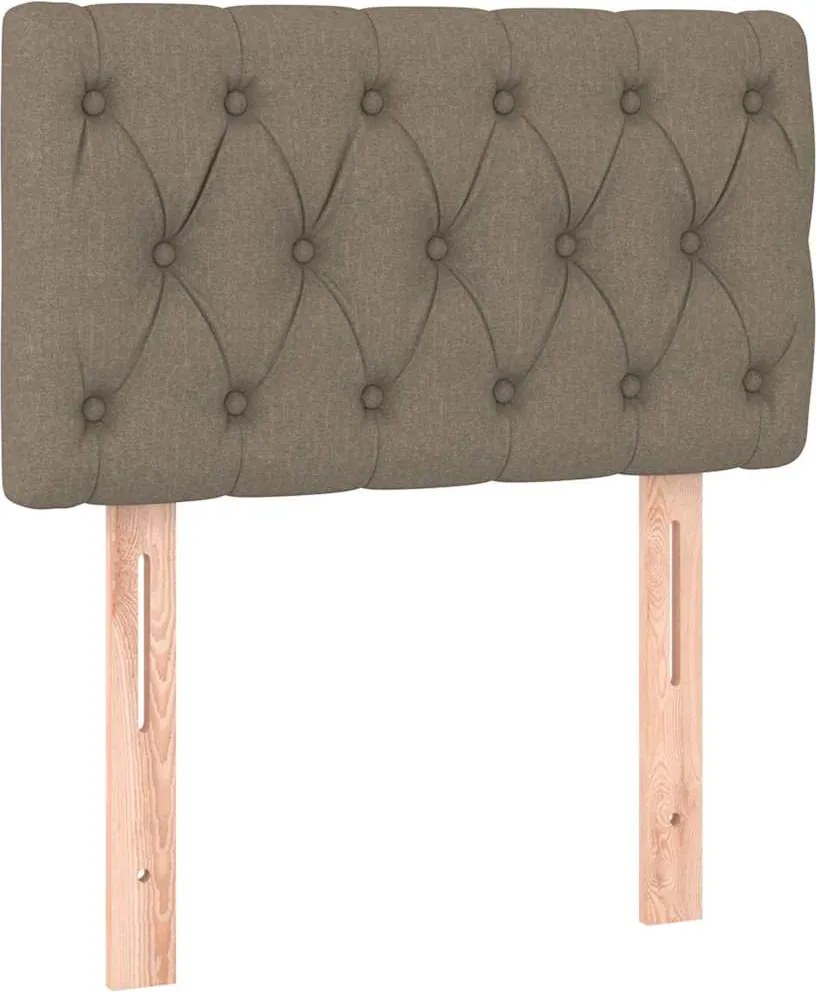 Box spring postel s matrací a LED taupe 80 x 200 cm textil 3133913