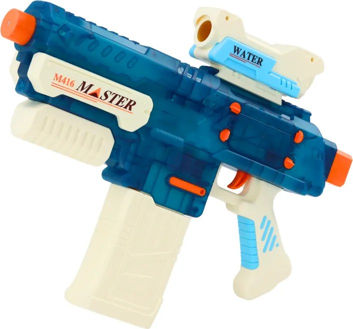 LEAN Toys Vodní pistole M416 nabíjecí 500 ml s dostřelem 8-10 m