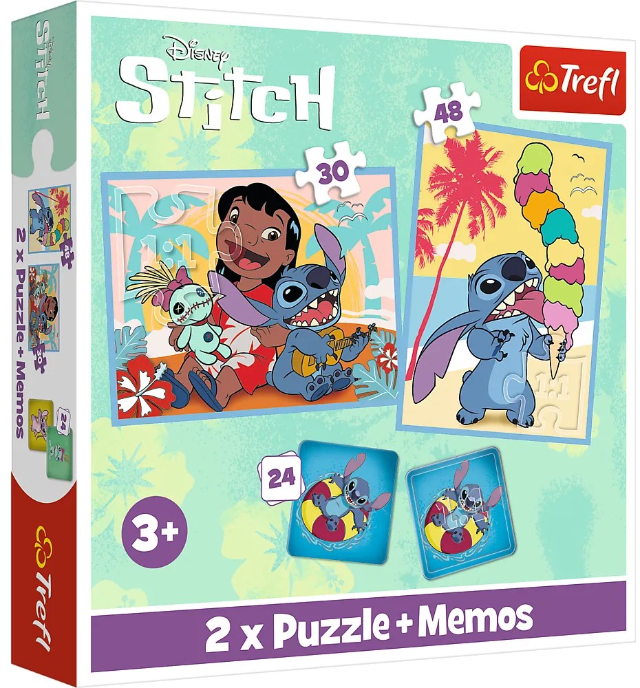 Trefl Puzzle Lilo and Stitch 2 v 1 + pexeso