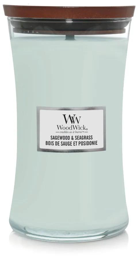 WoodWick Svíčka Sagewood & Seagrass váza velká, 609,5 g
