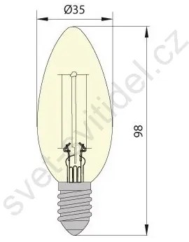 Brilum LED žárovka LEDSTAR CLASIC E14/5W/230V 3000K B3138