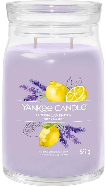 Yankee Candle – Signature svíčka Lemon Lavender (Citron a levandule) Velikost: střední 368 g