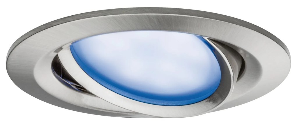 Paulmann 92965 ZigBee LED Nova Plus Coin, sada zapuštěných bodovek 3x3.5W RGBW kartáčovaný hliník