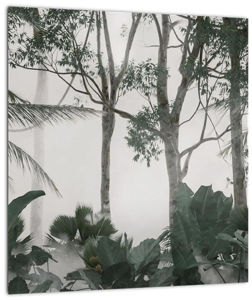 Obraz - Jungle v ranní mlze (30x30 cm)