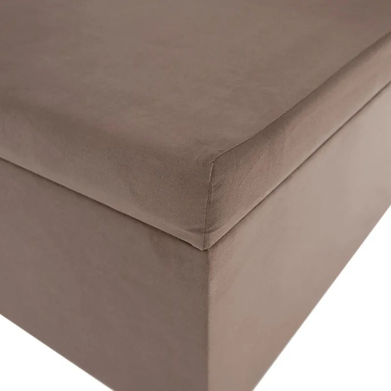 Válenda AURIA UNI 90x200 s úložným prostorem, hnědá Taupe Trinity 06 Kondela 0000395672