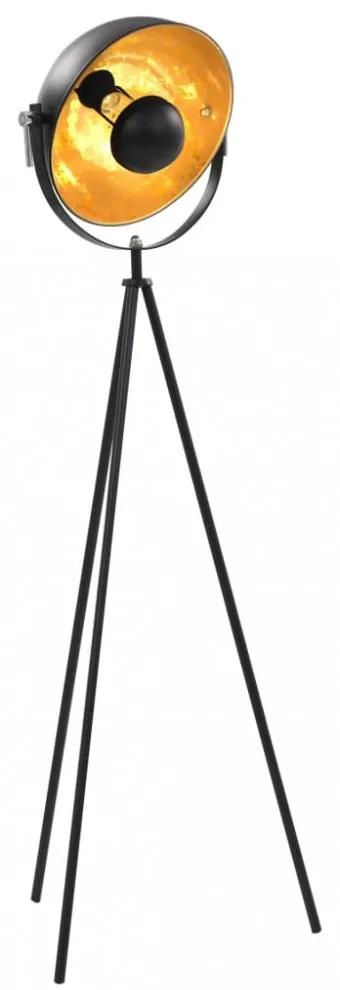 Stojací lampa černá / zlatá Dekorhome 41 cm