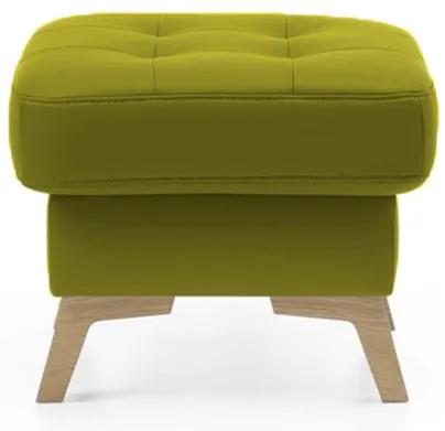 Gala Fiord - čalouněný taburet 56x56x45cm - zelená