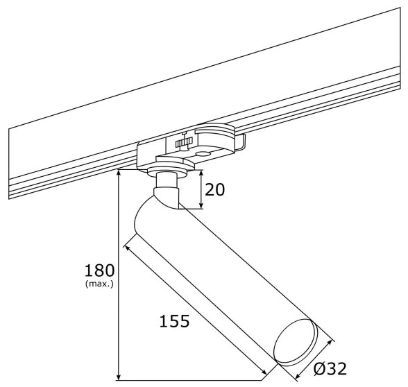 Argon 4353 - LED Bodové svítidlo do lištového systému ELBRUS LED/4,5W/230V bílá
