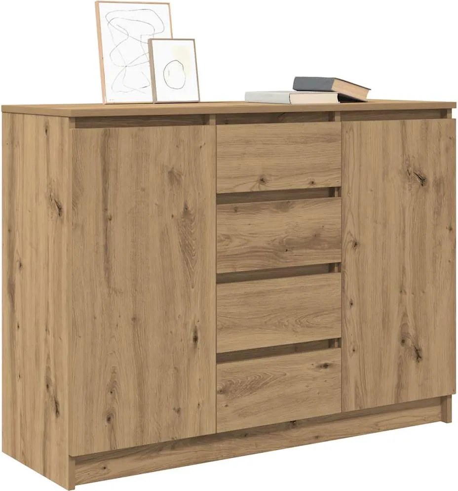 Příborník se zásuvkami Artisan Dub kompozitní dřevo 3328452