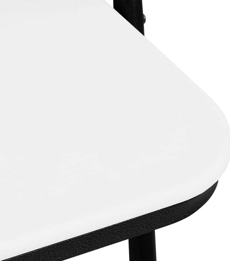 vidaXL Skládací zahradní židle 4 ks HDPE bílé [313556]