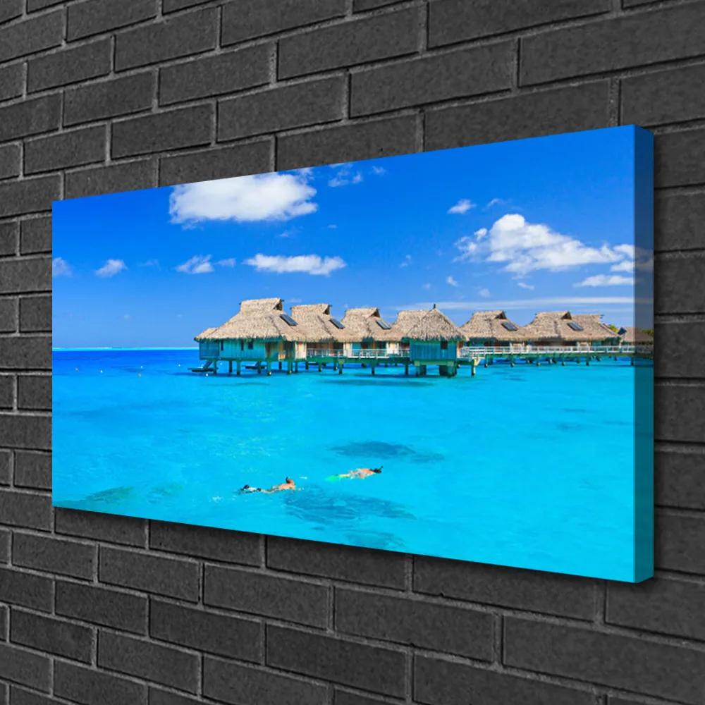 Obraz na plátně Moře Architektura 120x60 cm