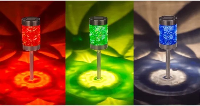 Sada LED zahradních lamp Mystic Star 39 cm 3 ks