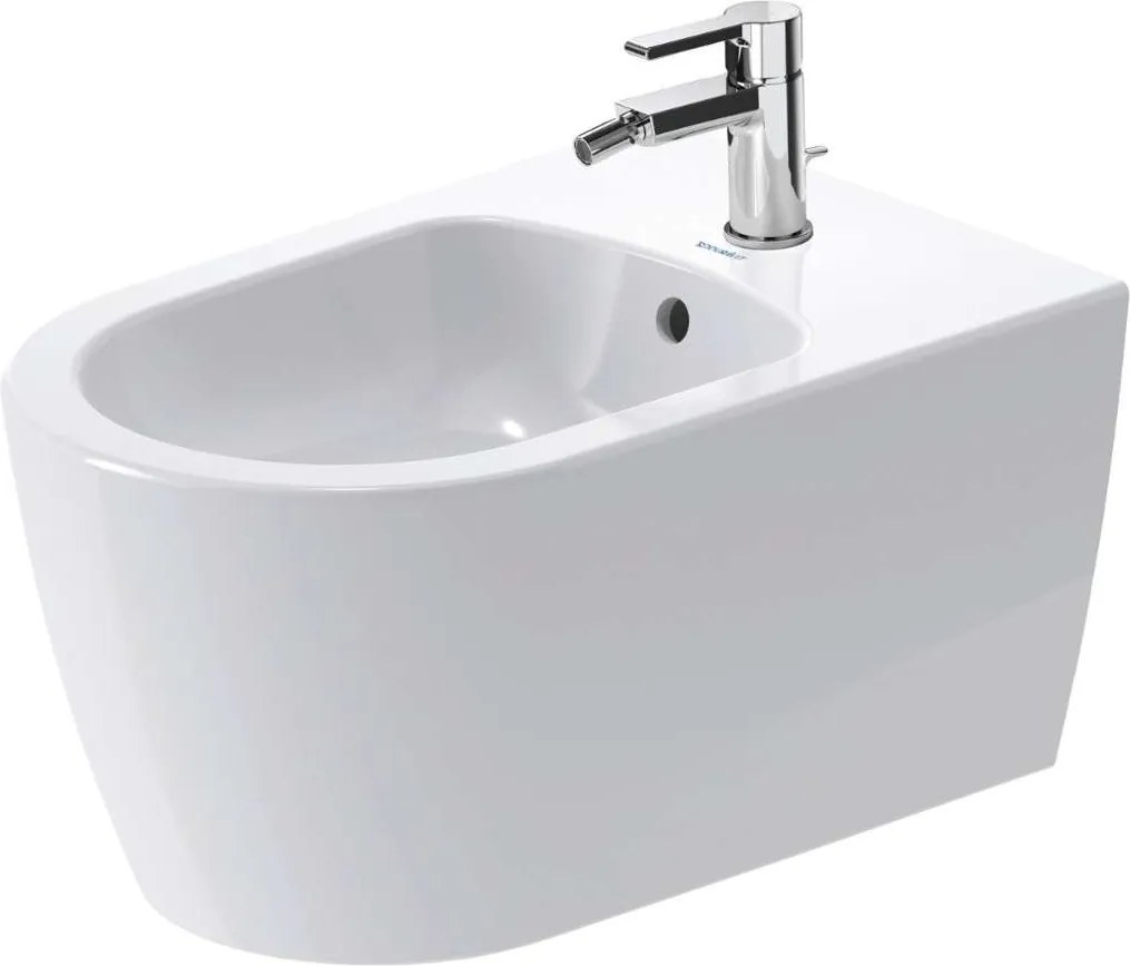 Duravit ME by Starck - Závěsný bidet, s přepadem, otvor pro baterii, DuraShield, bílá 228815AA00