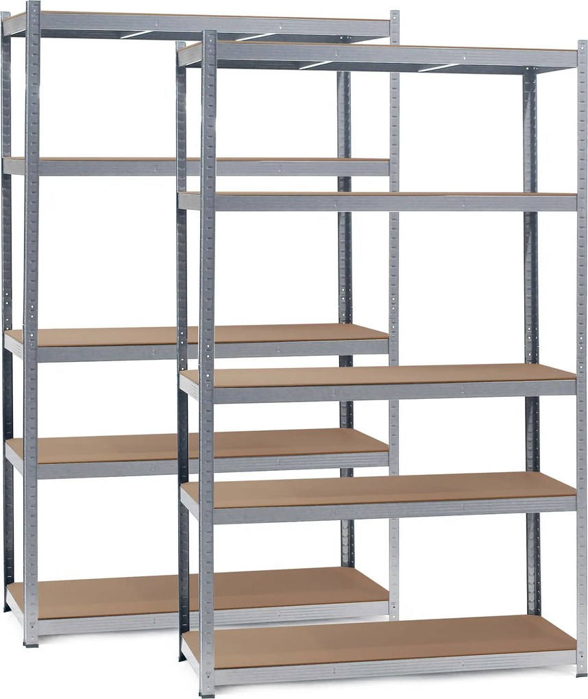 Dílenský regál Wiltec – 120 × 60 × 200 cm, 200 kg (64876)