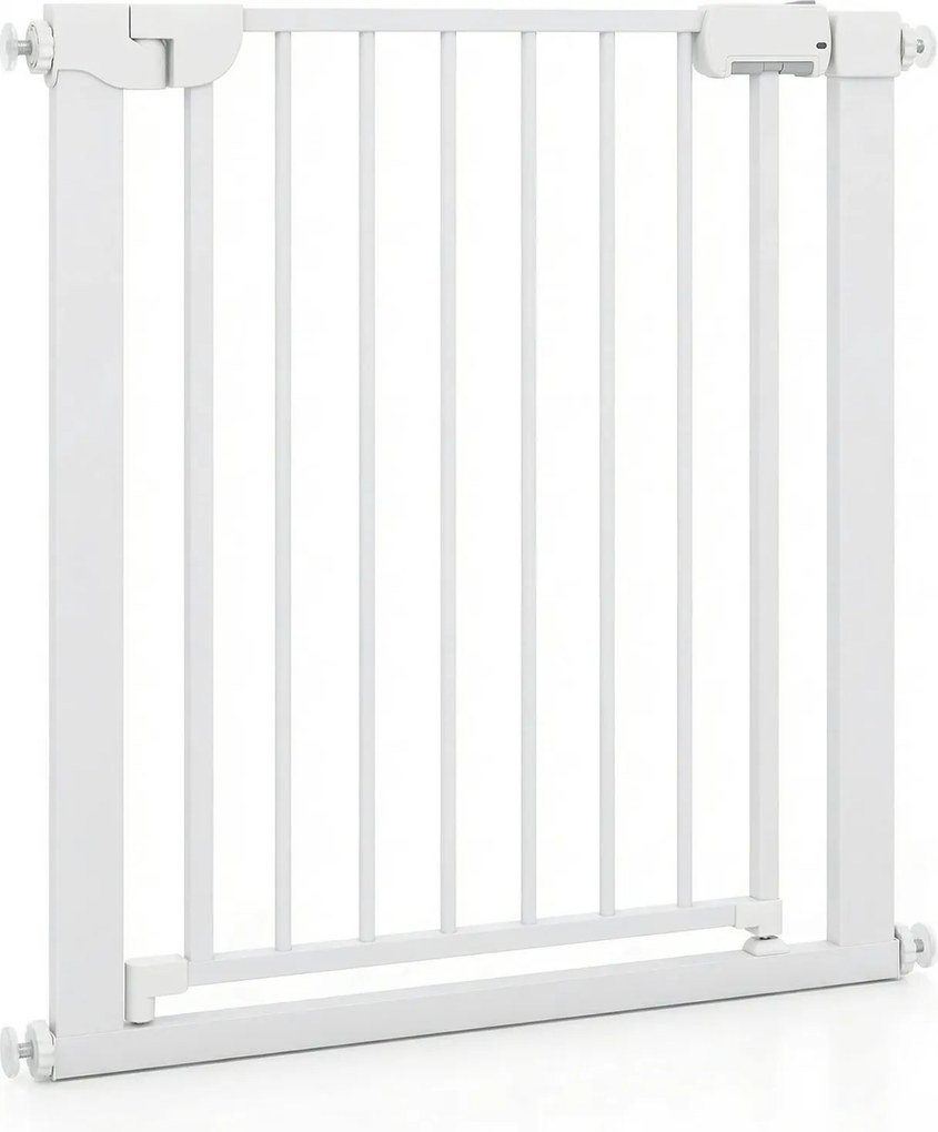 Costway Schodišťová brána bez vrtání se šířkou 75-82 cm Auto-Close dveřní brána