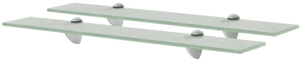 Plovoucí police 2 ks sklo 60 x 20 cm 8 mm 3051537