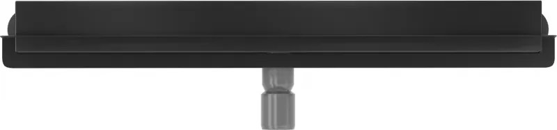 Mexen Flat nerezový sprchový žlab na zeď 60 cm vzor WALL, černý, 1730060