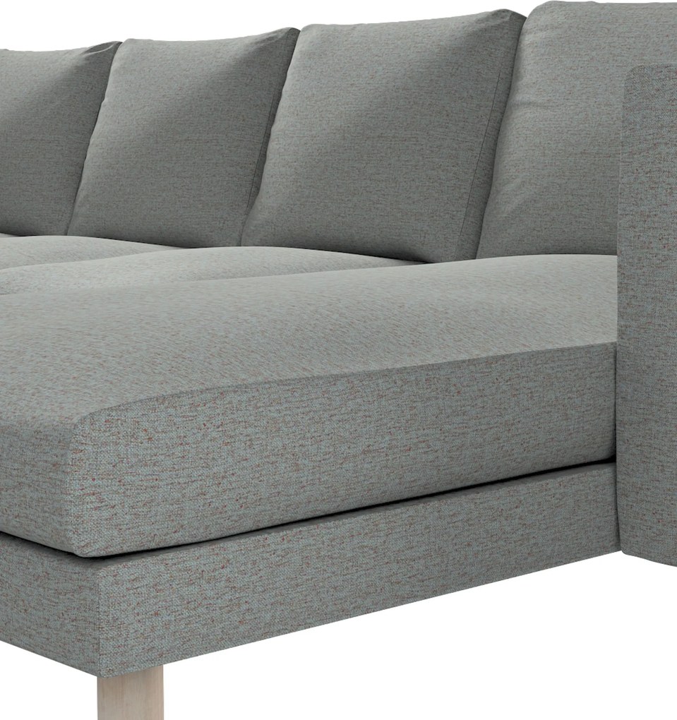 Potah na pohovku IKEA Norsborg 4-místná se šezlongem barva modrá látka pletený vzor
