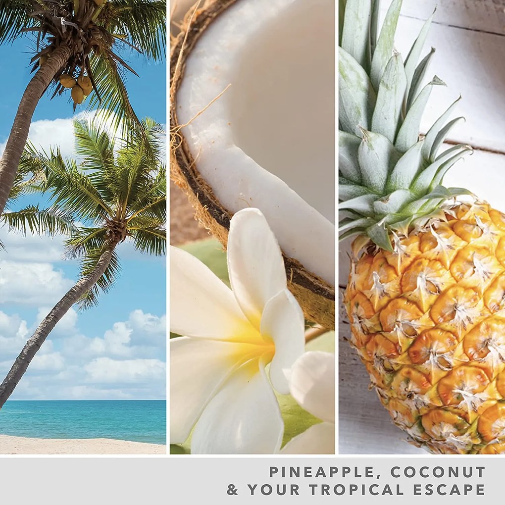 Yankee Candle vonná svíčka Signature Tumbler ve skle velká Coconut Beach 567g