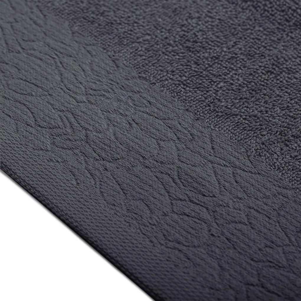 Ručník FLOSS klasický styl 30x50 cm grafitově šedý