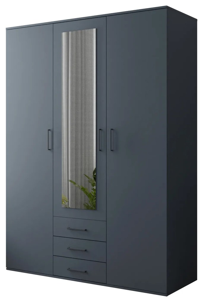 ARK Šatní skříň OLYMP, Modrá 150 cm